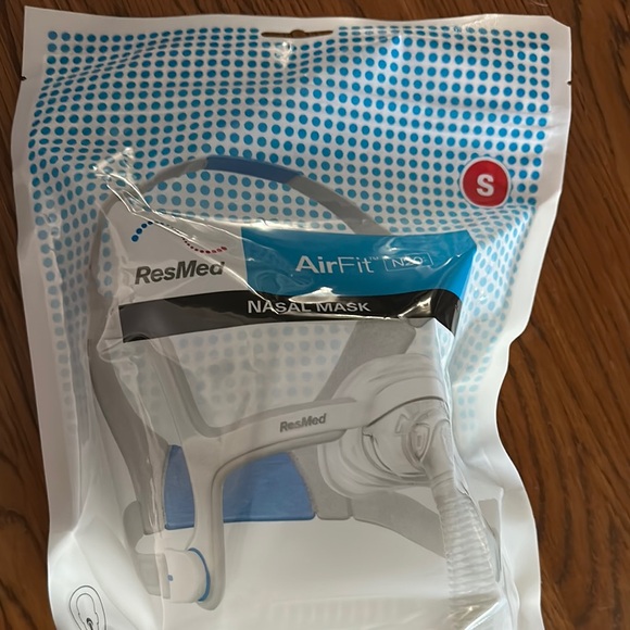 ResMed | Other | Resmed Airfit N2 Nasal Mask In Blue And White | Poshmark